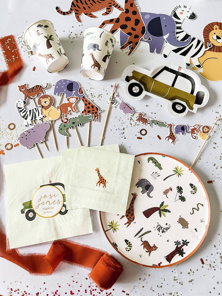 Safari Plates large (8 ct.) – Birthday Culture